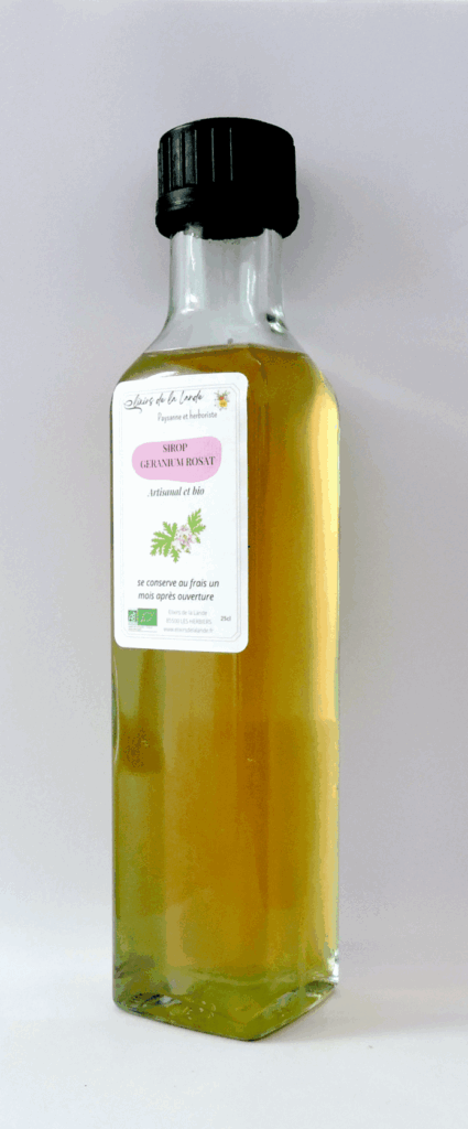 Sirop de Geranium – Elixirs de la Lande